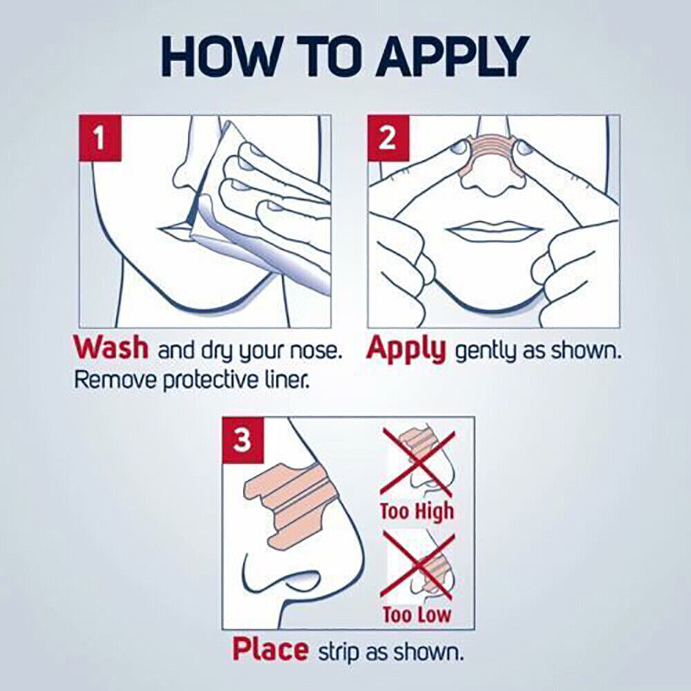 Nasal Strips | Relieves Nasal Congestion due to Sinus, Eases Breathing ...